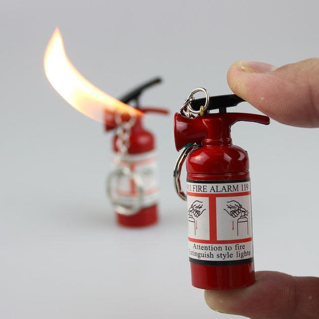 Mini Fire Extinguisher Refillable Lighter | SuperCool Doodads
